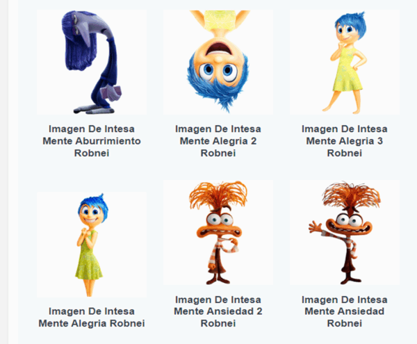 Imágenes de Intensamente PNG - Robnei Blog