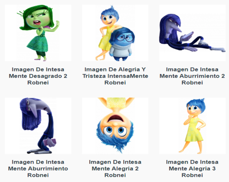 Imágenes de Intensamente PNG - Robnei Blog