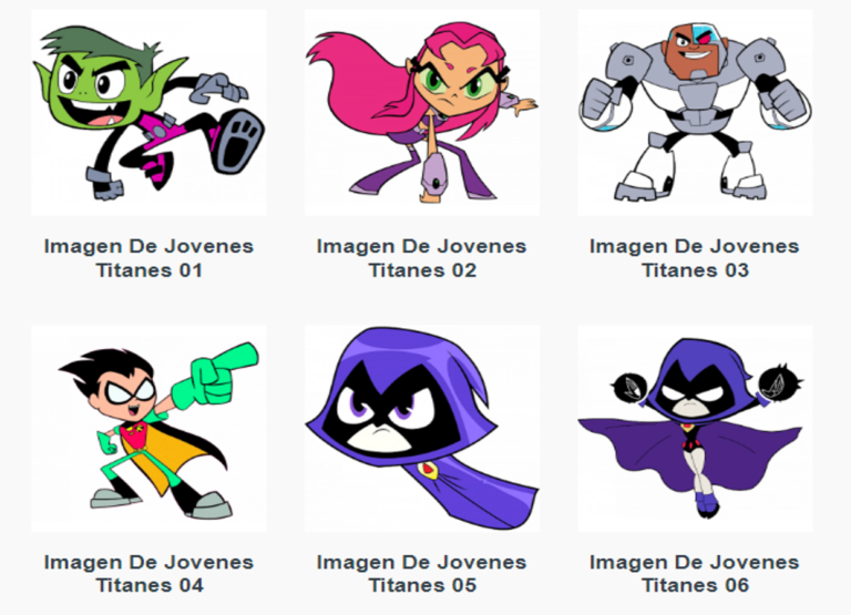 Imágenes de Jovenes Titanes con Fondo Transparente - Robnei Blog