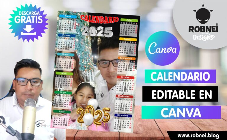 Calendario 2025 Editable en CorelDraw - Robnei Blog